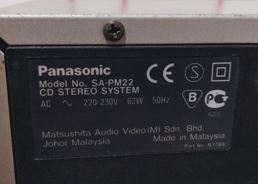 MINICADENA PANASONIC SA-PM22 – Nolotire