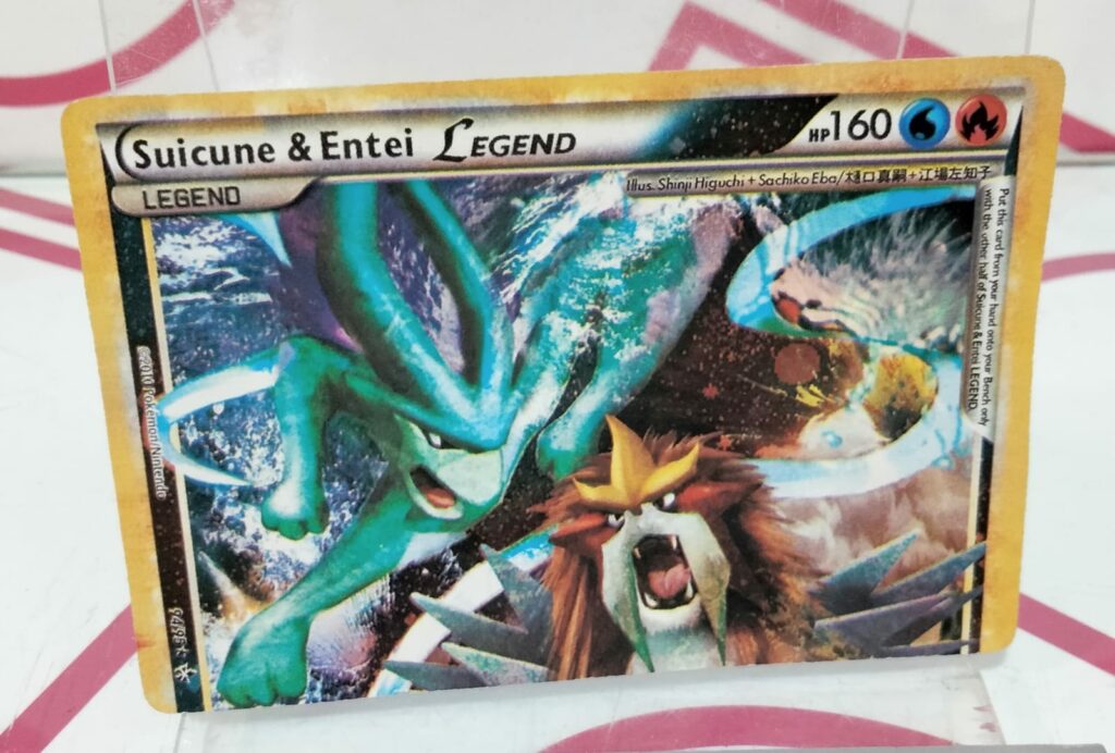 CARTA DOBLE POKEMON LEGEND SUICUNE & ENTEI 94/95 & 95/95 (INGLÉS ...