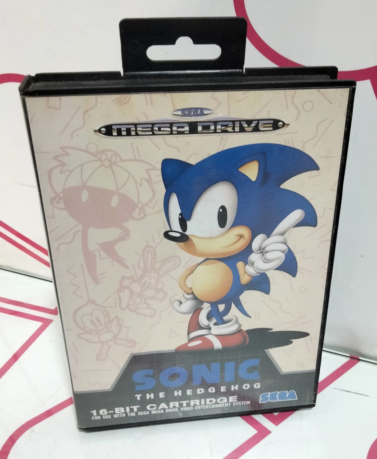 VIDEOJUEGO MEGADRIVE SONIC THE HEDGEHOG COMPLETO – Nolotire