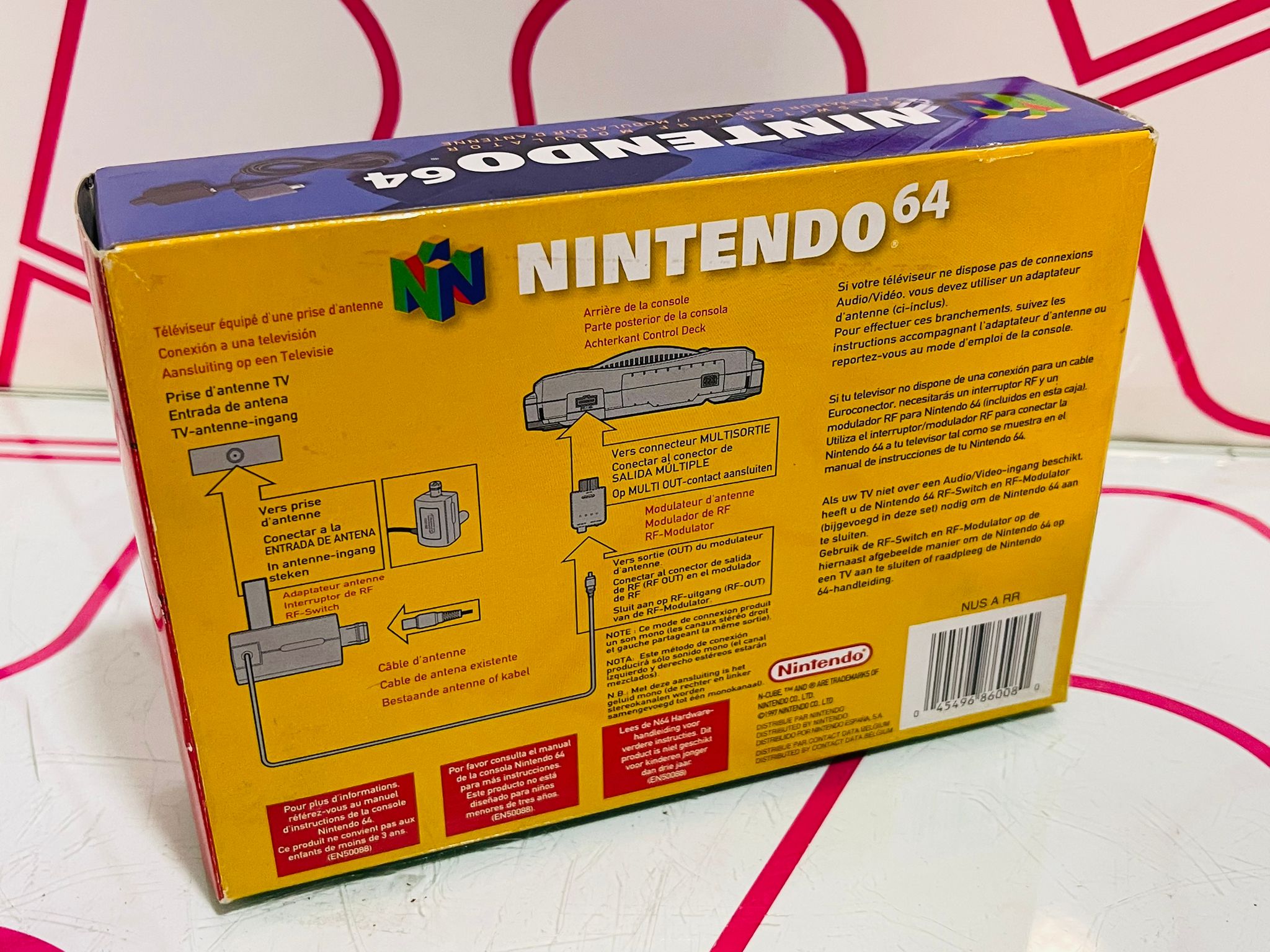 NINTENDO 64 ADAPTADOR ANTENA FR MODULATOR *COMPLETO SIN USO* – Nolotire