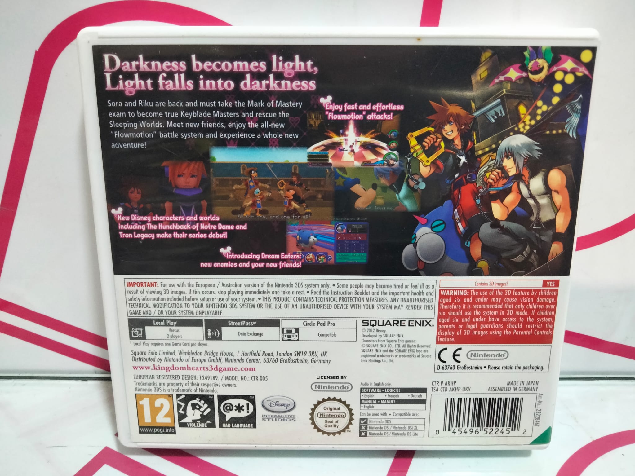 VIDEOJUEGO NINTENDO 3DS KINGDOM HEARTS 3D – Nolotire