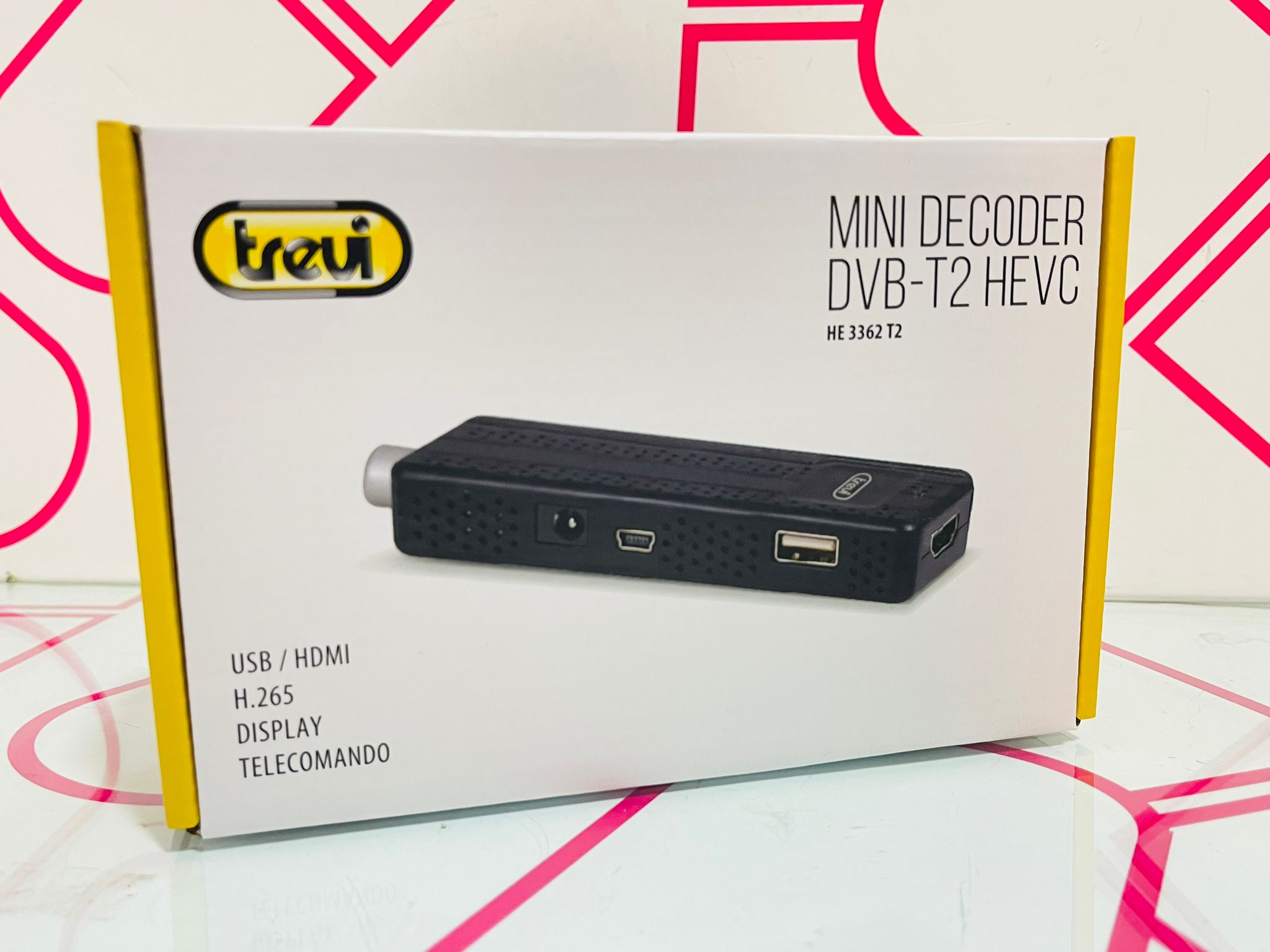 MINI DECODIFICADOR HDMI DVB-T2 HEVC TREVI HE3362T2 – Nolotire