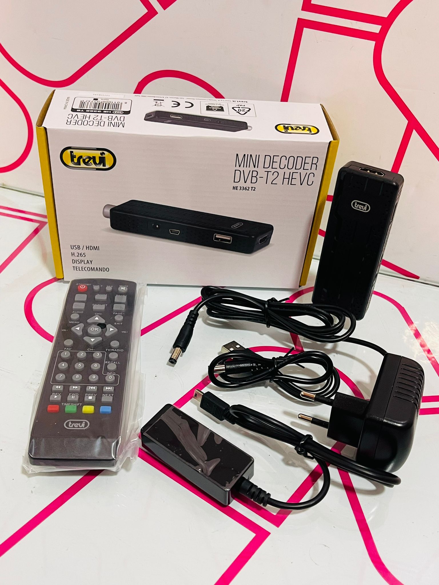 MINI DECODIFICADOR HDMI DVB-T2 HEVC TREVI HE3362T2 – Nolotire
